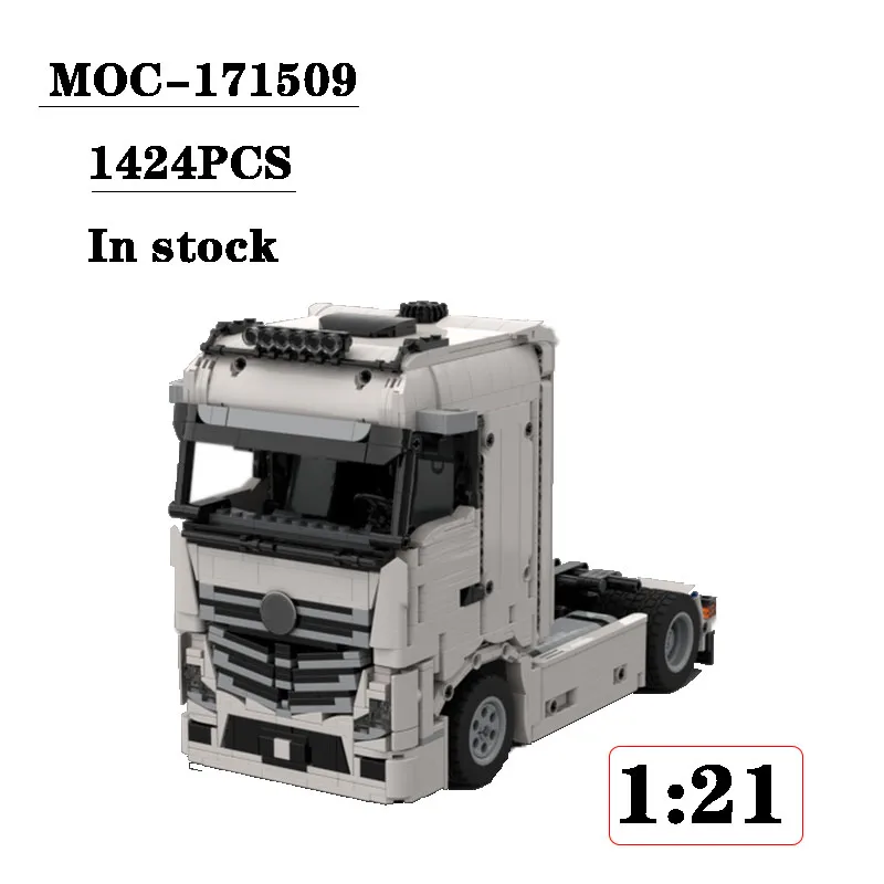 Building-Block-MOC-171509-Semi-trailer-Truck-Front-Model-1424PCS ...