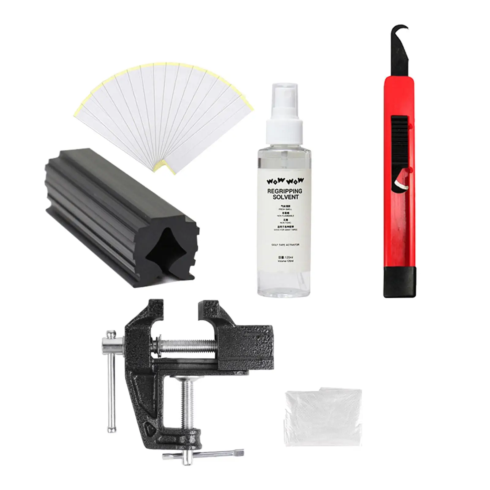 Golf-Club-Grip-Kit-4-4oz-Grip-Solvent-Grip-Tape-Strips-Professional-Set ...