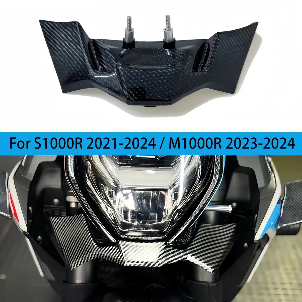 Motorcycle 100% Carbon Fiber Front Spoiler Sport Downforce Naked Wing ...