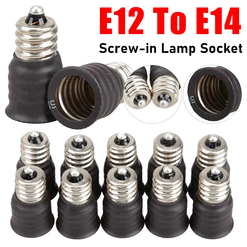 E12 to E14 Adapter Lamp Holder Converter Bulb Base Converting for Lamp ...