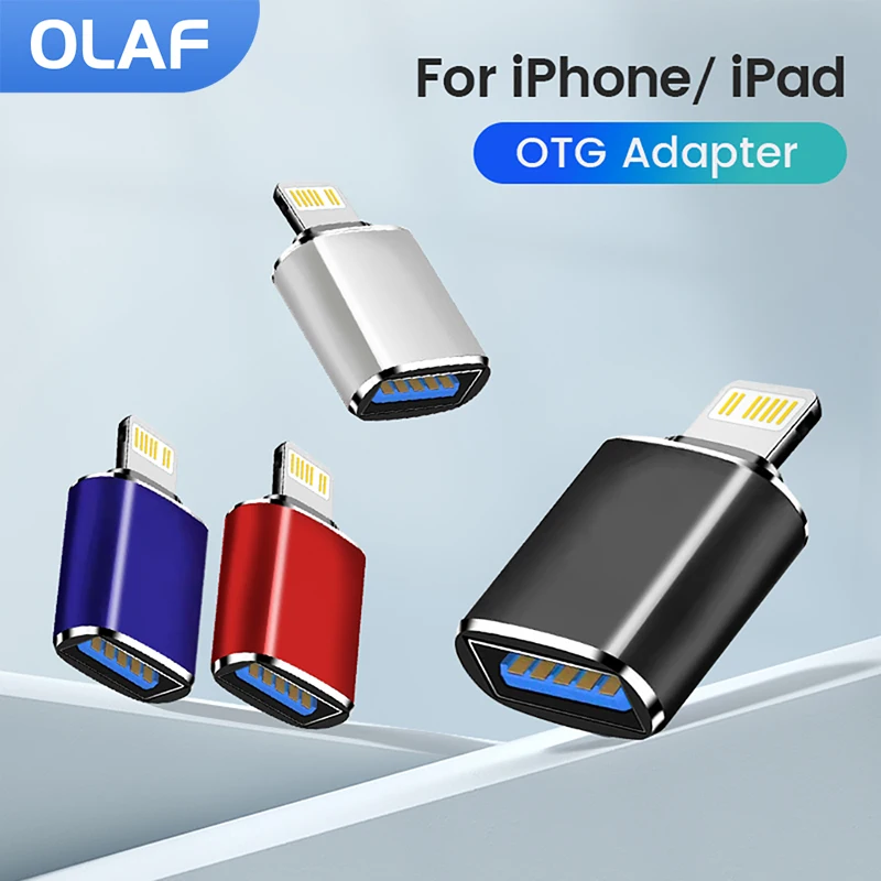 Olaf usb 3.0 otg adaptador para iphone 14 13 12 11 pro xs max xr x 8 ...
