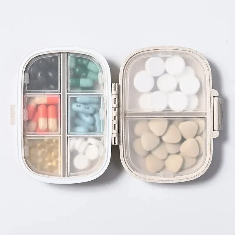 8-Grids-Organizer-Container-For-Tablets-Travel-Pill-Box-With-Seal-Ring ...
