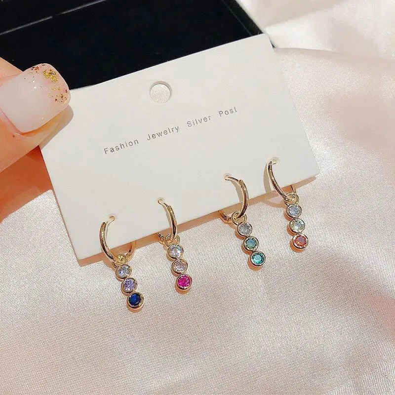 4Pcs-Set-Rainbow-Colorful-Cubic-Zircon-Hoop-Earrings-Sets-for-Women-Female-Girls-Geometric ...
