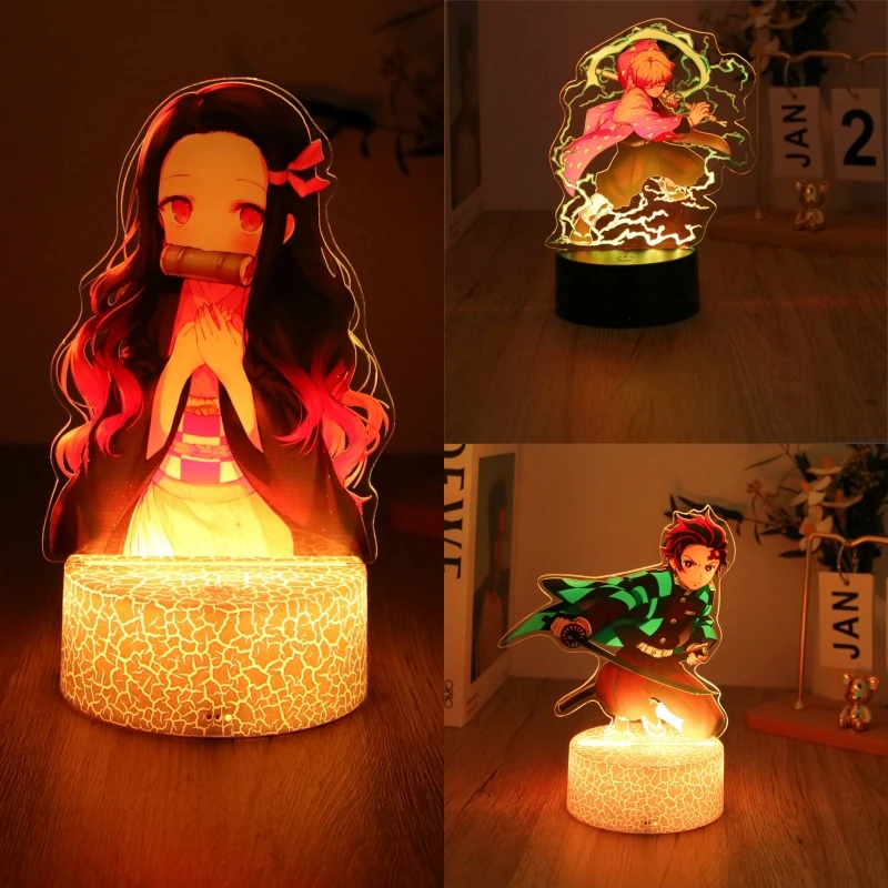 Anime-Figures-3D-Lamp-Tanjirou-Nezuko-Zenitsu-Led-Night-Light-Remote ...