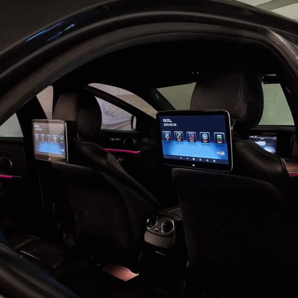 Mercedes Benz Headrest Monitors 2022 Latest Android 9.0 Headrest DVD