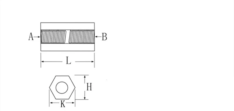 VIS,55mm--Vis hexagonales M3 femelle en laiton, 20 pièces-lot ...
