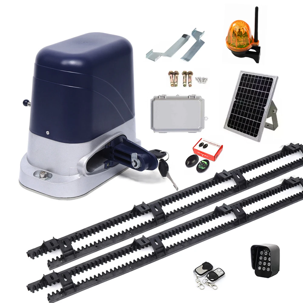 500KGS DC24V Solar Sliding Gate Operator Opener System of DC Gear Motor ...