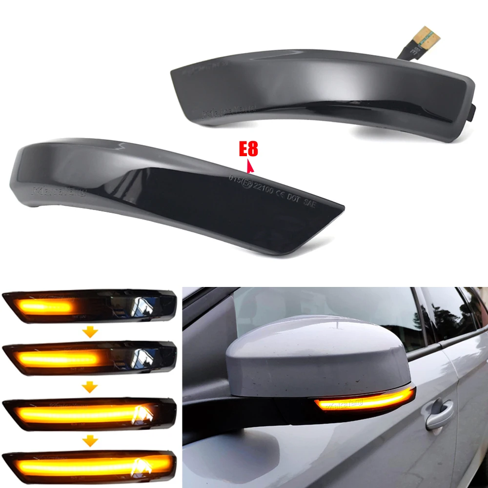 LED Dynamic Turn Signal Light Side Wing Rearview Mirror Indicator ...