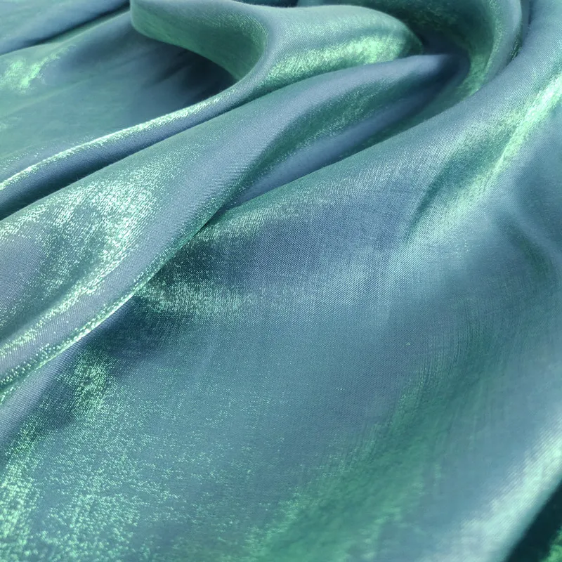 Green Satin Fabric