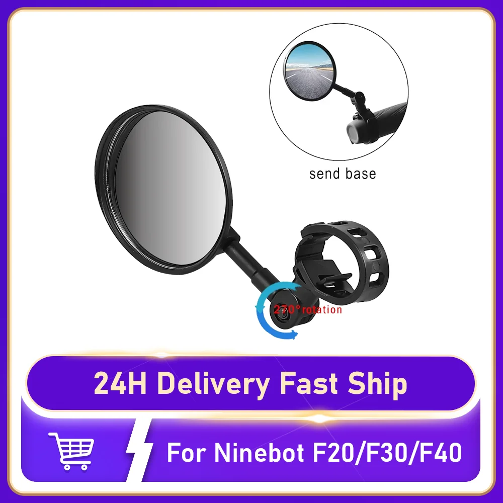 Adjustable Rotation Rearview Mirror Handlebar Mirror for Ninebot F20 ...