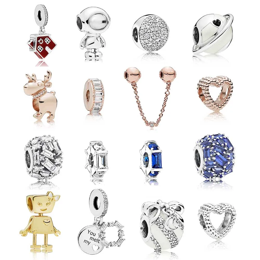 Cosmo-Tommy-925-Sterling-Silver-Charme-Cosmonauta-Encantos-Se-Encaixa ...