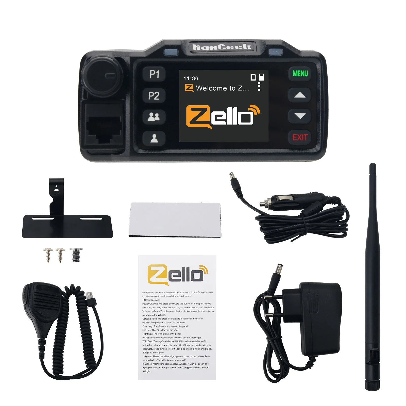 HAMGEEK-HG-8900-Zello-Mini-Mobile-Radio-2G-3G-4G-5000KM-Transceiver ...