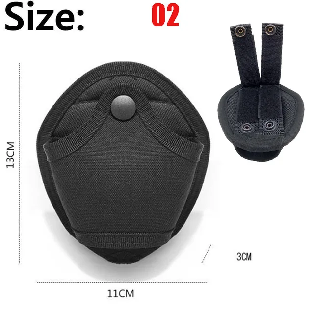 Tactical Molle Handcuff Pouch Bag Police Shackles Cover Waist Pockets ...