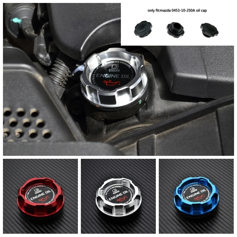 Silver Aluminum Engine Oil Cap For Mazda Rx7 Rx8 323 Familia Bp 1.8l ...