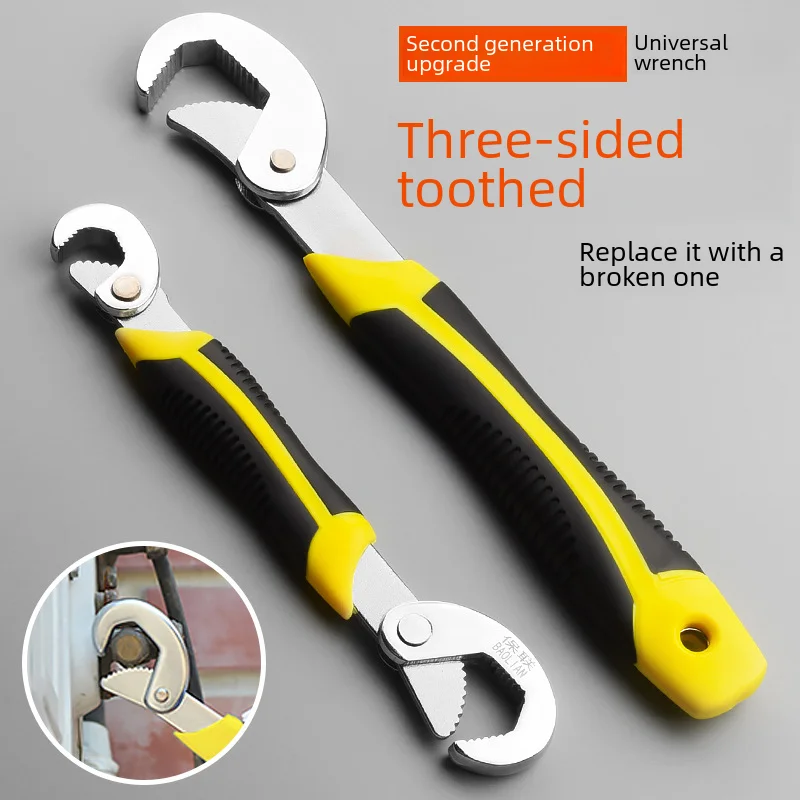 Universal-Multi-function-Quick-Adjustable-Wrench-Set-Hand-Tool-Kit-Pipe ...