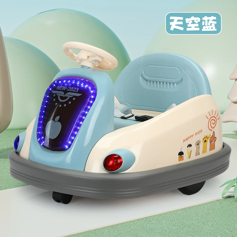 Children-s-Electric-Bumper-Car-Sitting-with-Remote-Control-Household ...