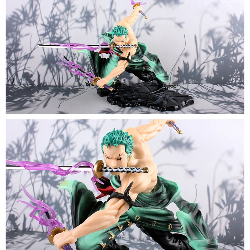 2 Colors One Piece Animation Action Figure Roronoa Zoro Model 26cm PVC ...