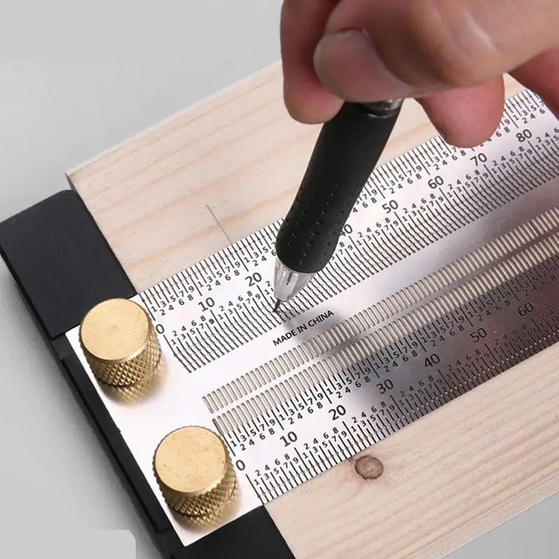 High precision T Type Square Ruler Woodworking Aluminum Alloy Scriber ...