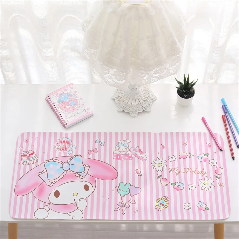 Sanrio hello kitty Cartoon PU Desktop Computer Desk Mat Cute Melody ...