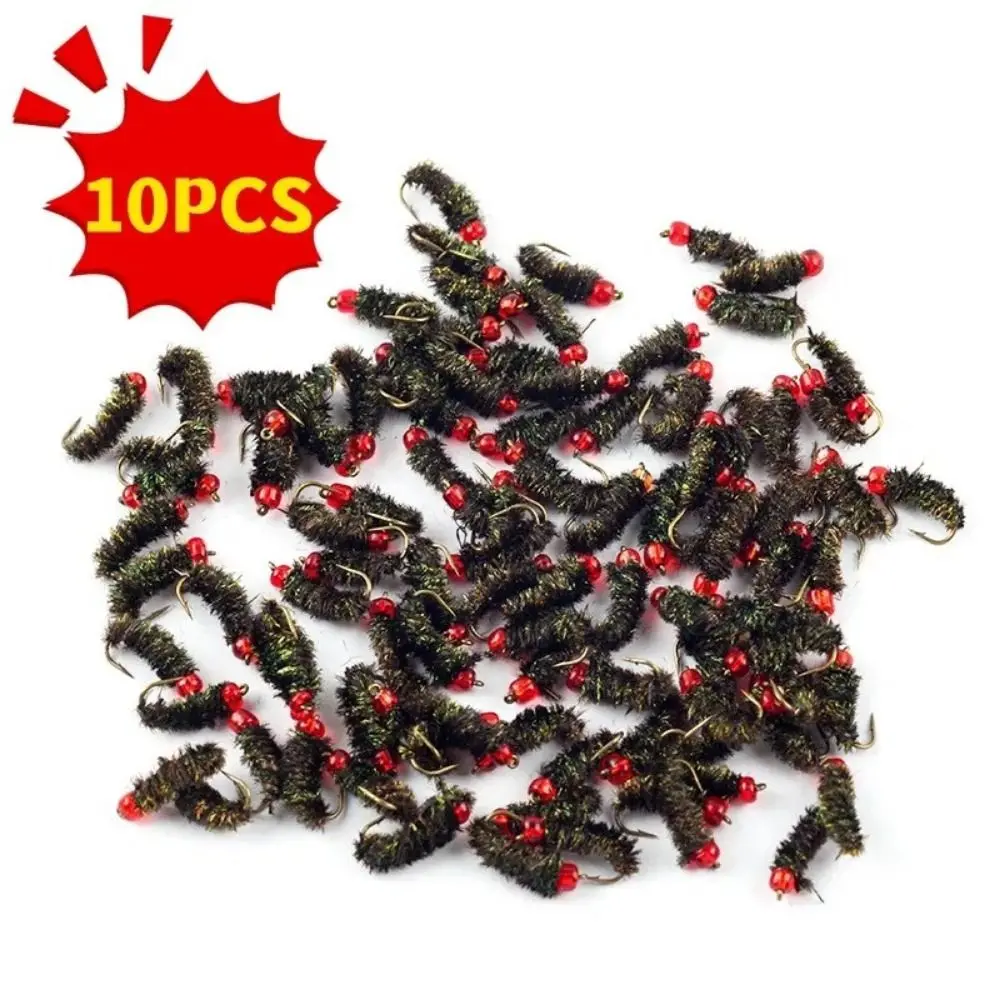 10pcs-12-14-Fake-Lure-Fly-Hook-Scud-Fly-Carbon-Steel-Worm-Lure-Nano ...