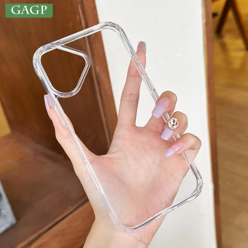 Fashion Transparent Acrylic Phone Case For iPhone 16 15 14 13 12 11 Pro ...