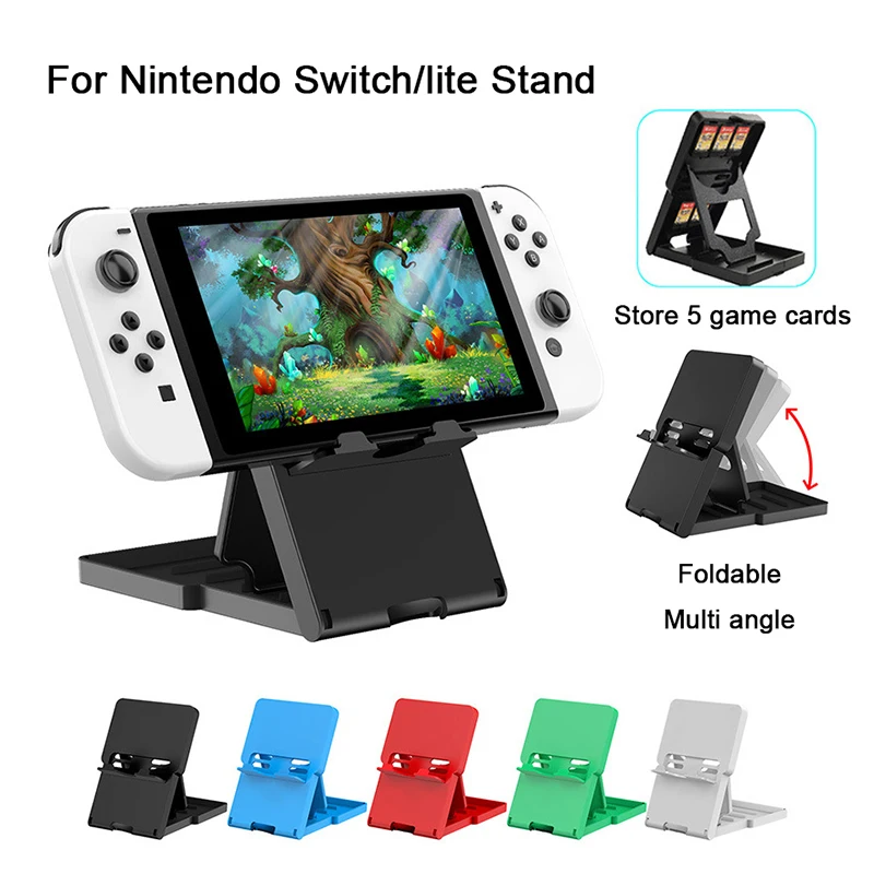 For-funda-Nintendo-switch-lite-stand-Foldable-bracket-with-5-game-cards ...