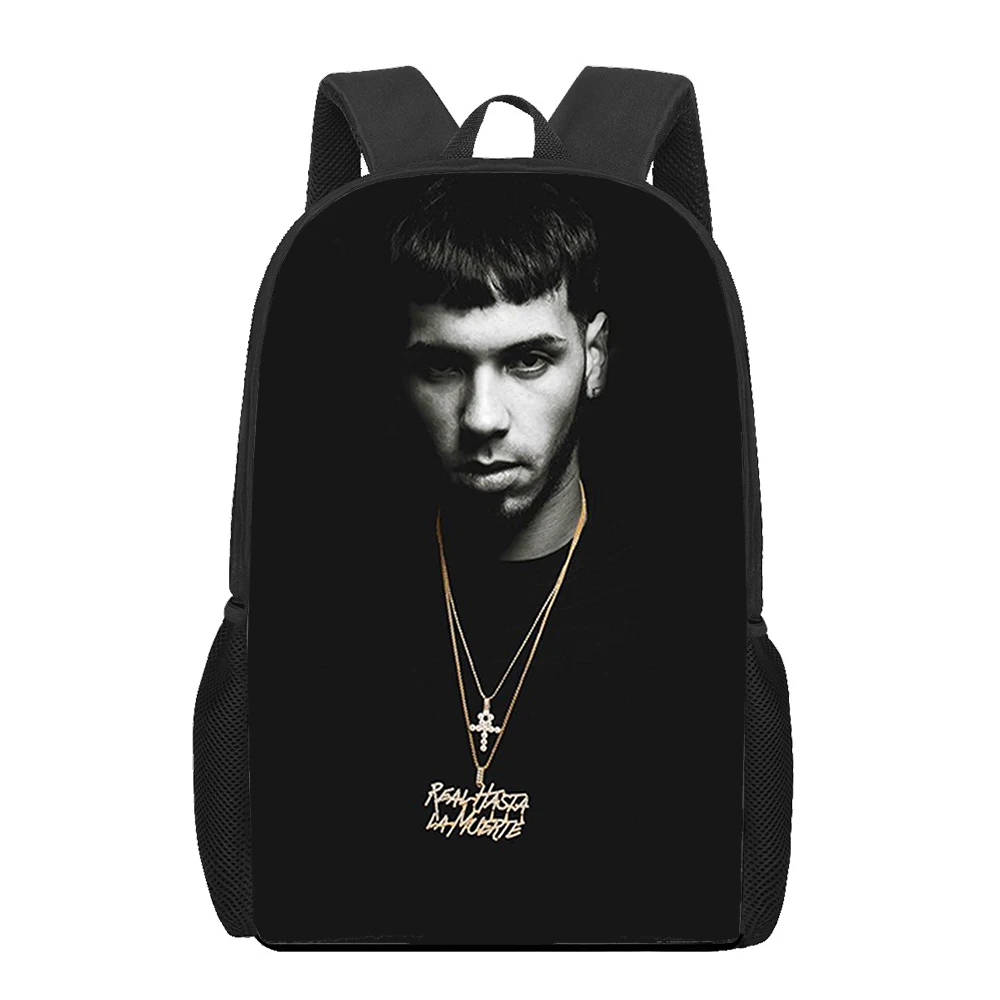 Anuel-AA-rapper-hip-hop-3D-Print-School-Bags-for-Boys-Girls-Primary ...