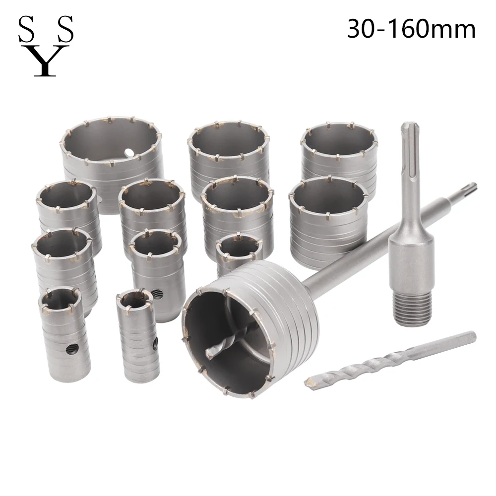 1Pcs 30-150mm Drilling Crown For Concrete Wall Hole Saw SDS PLUS Hammer ...