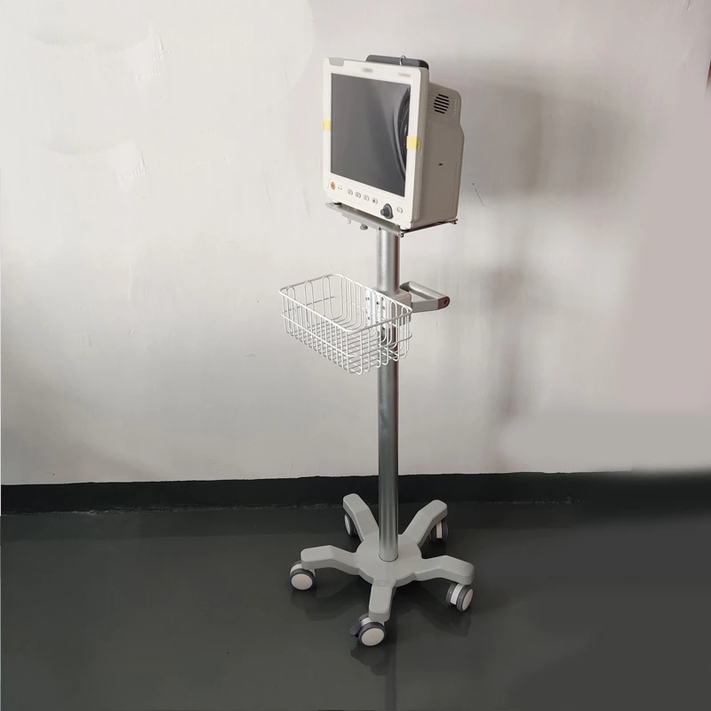 Medical Standing Trolley Rolling Cart Aluminium Alloy Trolley For ...