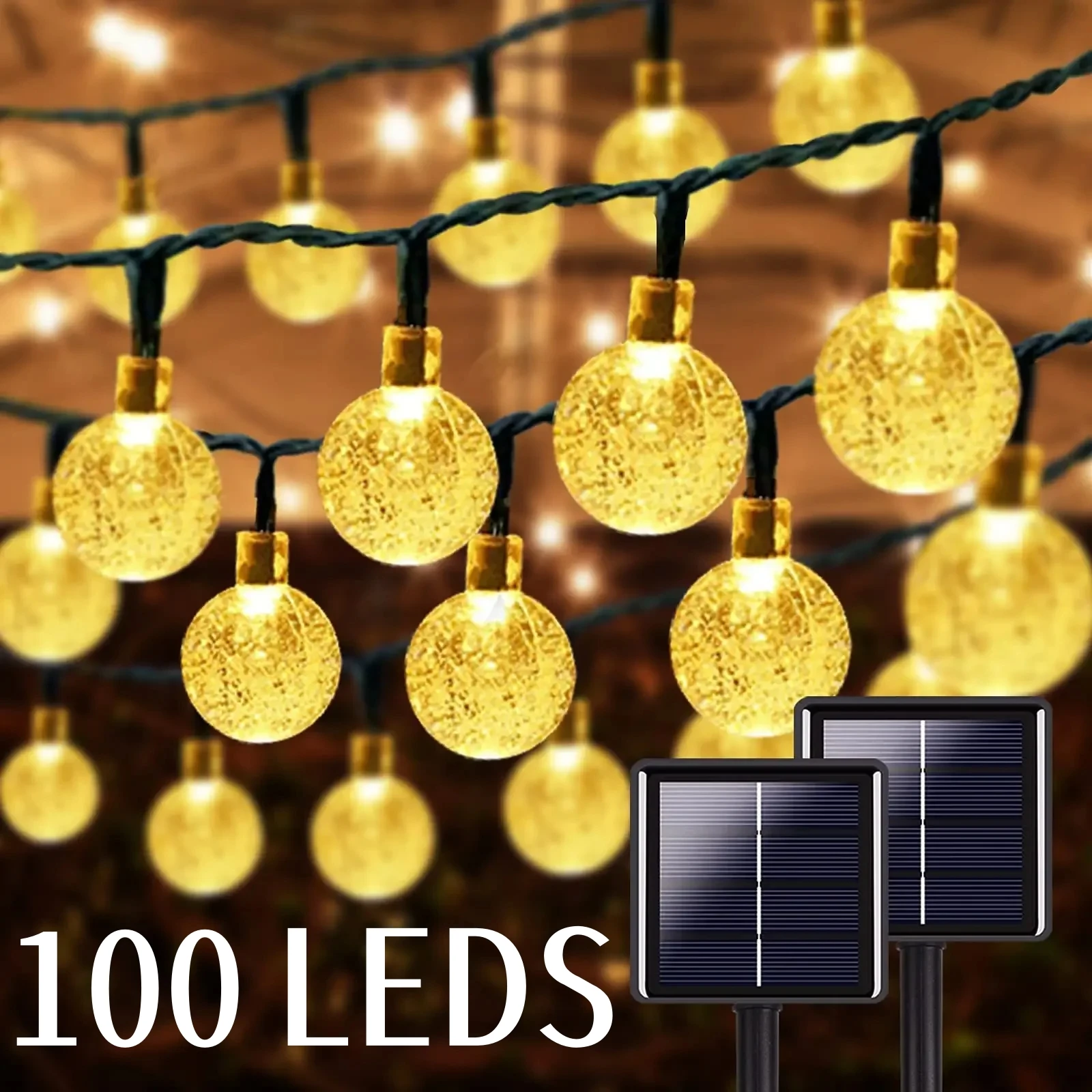 Crystal-Globe-Solar-String-Lights-Outdoor-Waterproof-Solar-Lights ...