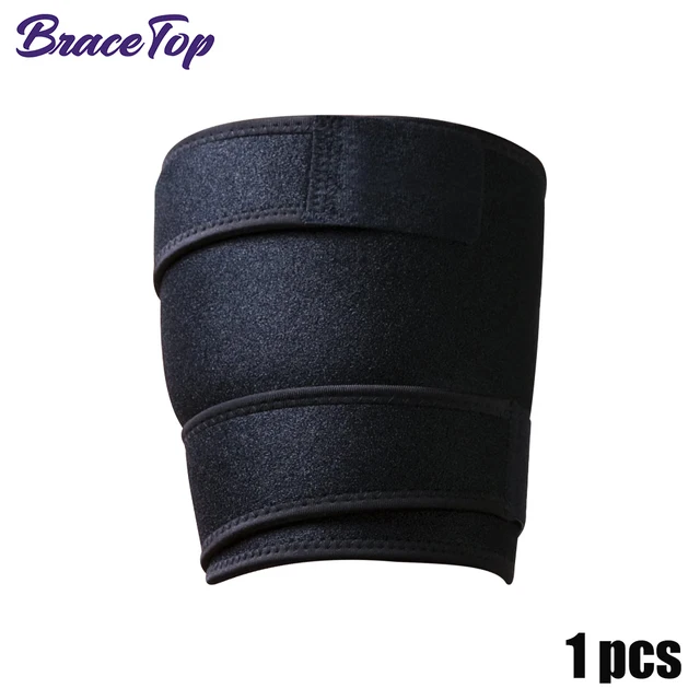 BraceTop Thigh Brace Support Hamstring Wrap Compression Sleeve Trimmer ...