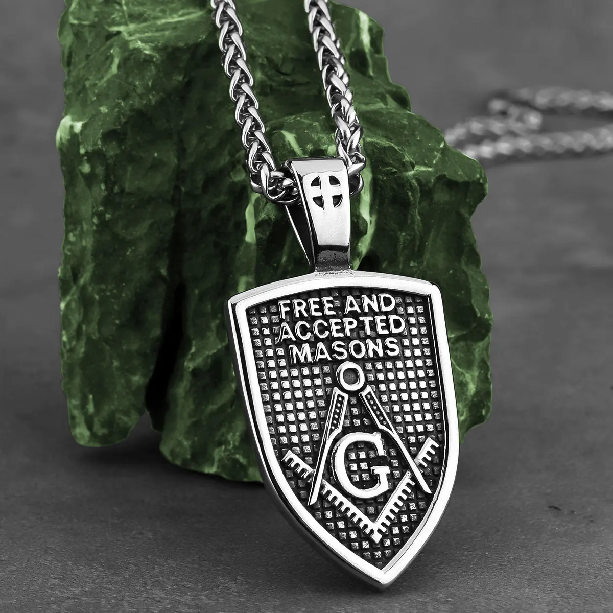 Gothic-Stainless-Steel-Shield-Freemasons-Necklace-Men-Women-Fashion ...