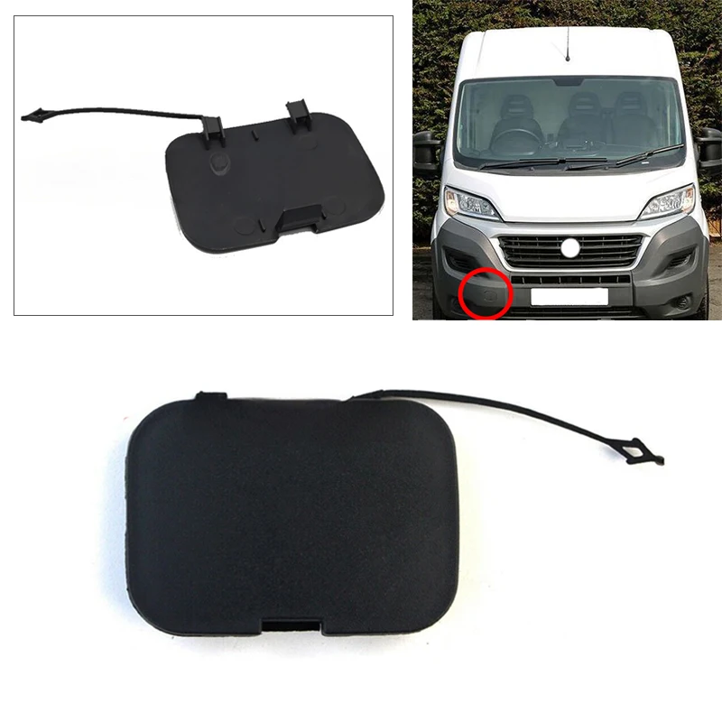 Car-Front-Bumper-Grille-Towing-Eye-Hook-Cover-Black-for-Peugeot-Boxer ...