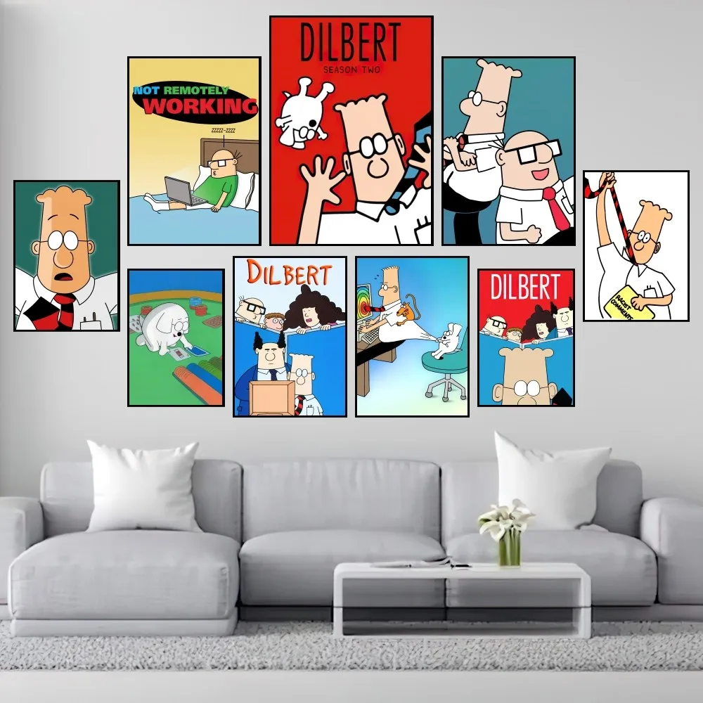 Funny-Cartoon-D-Dilbert-The-Office-Poster-Prints-Wall-Painting-Bedroom ...