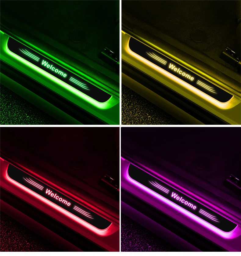 New-Customized-Dynamic-Led-Welcome-Car-Scuff-Plate-Pedal-Threshold-Door ...