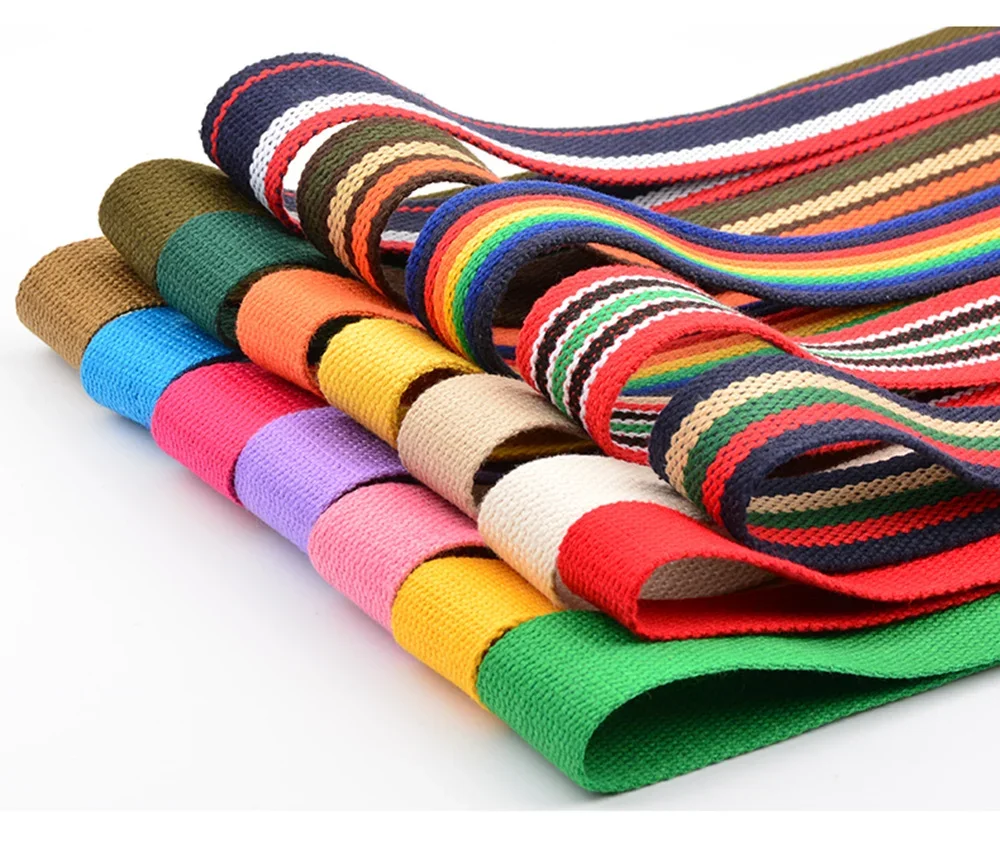 3cm 3M Heavy Cotton Webbing Strap for Cloth Tote Bags Leash Straps ...