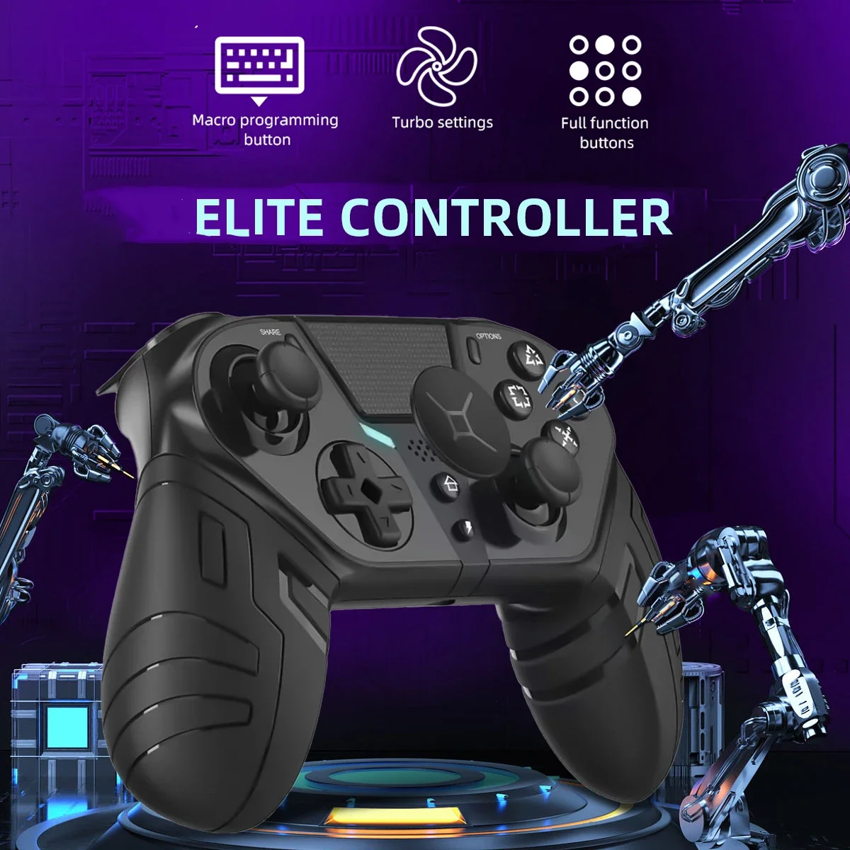 Wireless-Controller-Dual-Vibration-Bluetooth-Gamepad-With-Programmable ...