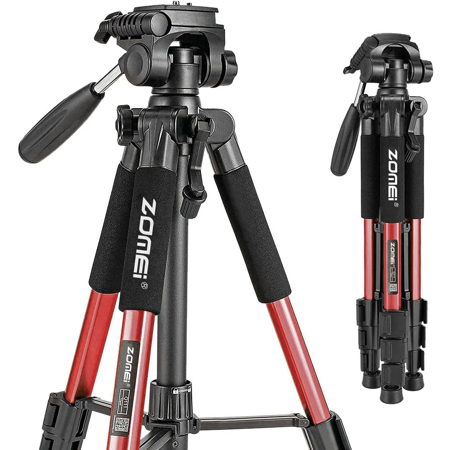 Zomei-Professional-Portable-Travel-Aluminum-Camera-Floor-Tripod-Stand-Pan-Head-for-Phone-DSLR ...