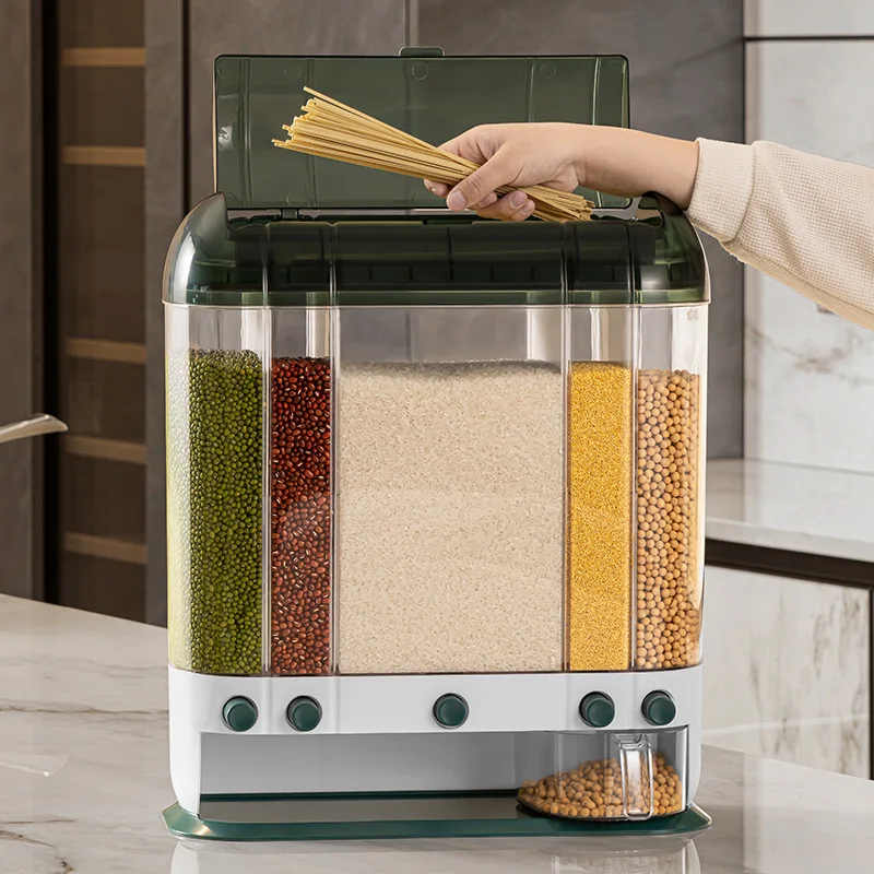 13-16-5KG-Kitchen-Food-Storage-Tank-Rice-Jar-Flour-Spaghetti-Box-Insect ...