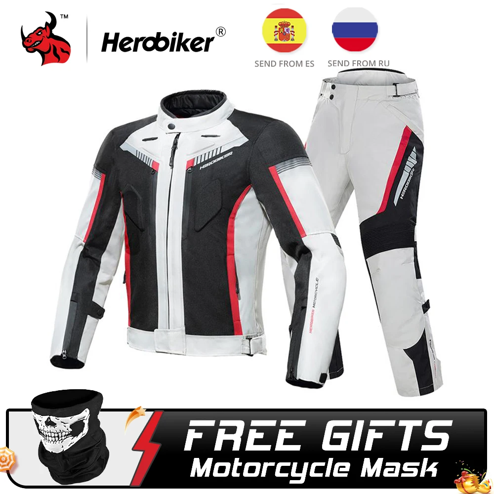 HEROBIKER-Motorcycle-Jacket-Body-Armor-Windproof-Riding-Motocross ...