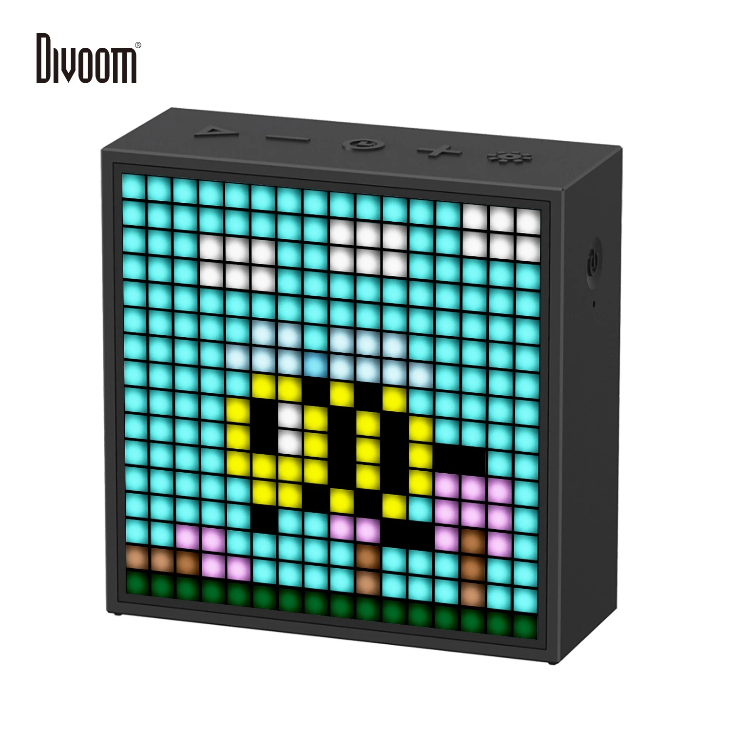 Divoom Timebox Evo 블루투스 휴대용 스피커, 시계 알람 프로그래밍 가능 LED 디스플레이 픽셀 아트 크리에이션 ...