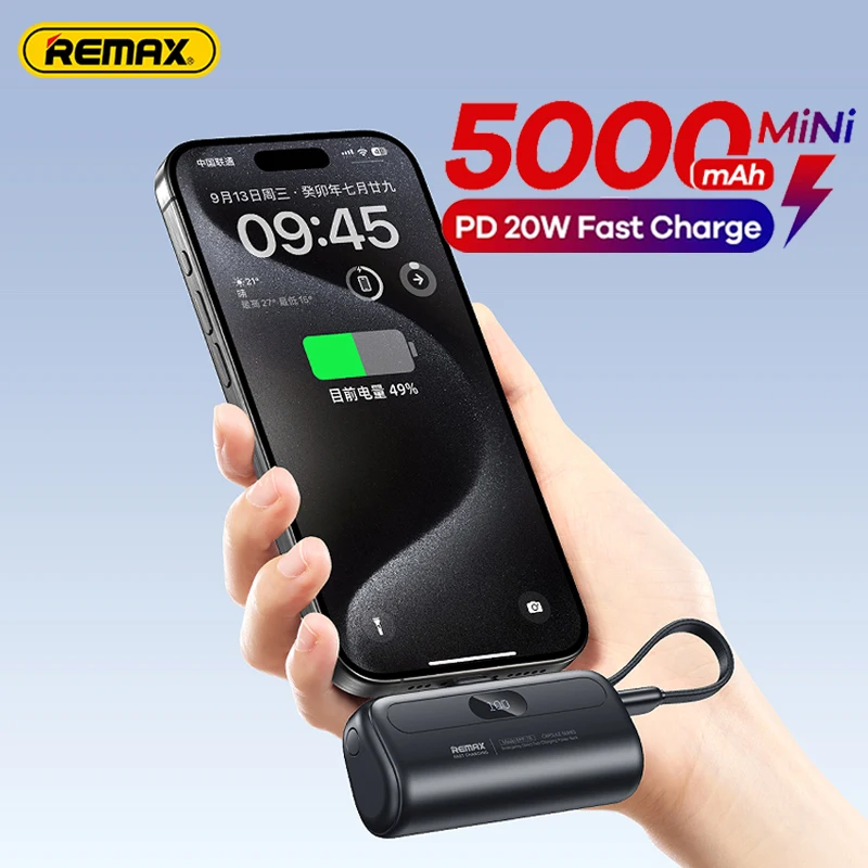 Remax-Bater-a-Externa-Mini-para-Xiaomi-Samsun-PowerBank-port-til-de-20W ...