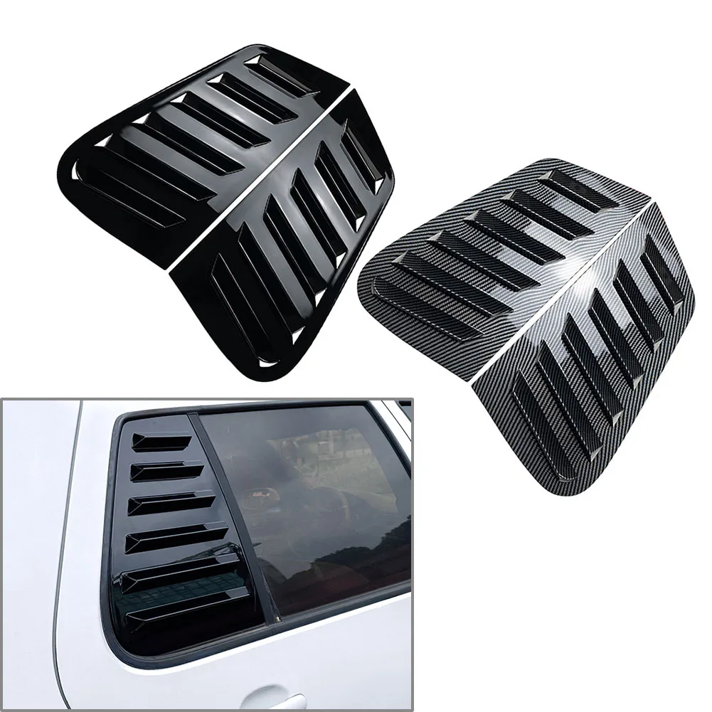2Pcs-Car-Rear-Window-Side-Vent-Shutter-Louver-Cover-Trim-Decotaion-For ...