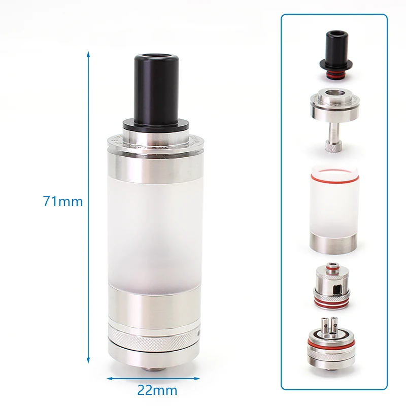 SXK-Style-Ubertoot-RTA-Rebuildable-Tank-316-SS-22mm-5ml-Bottom-Airflow ...