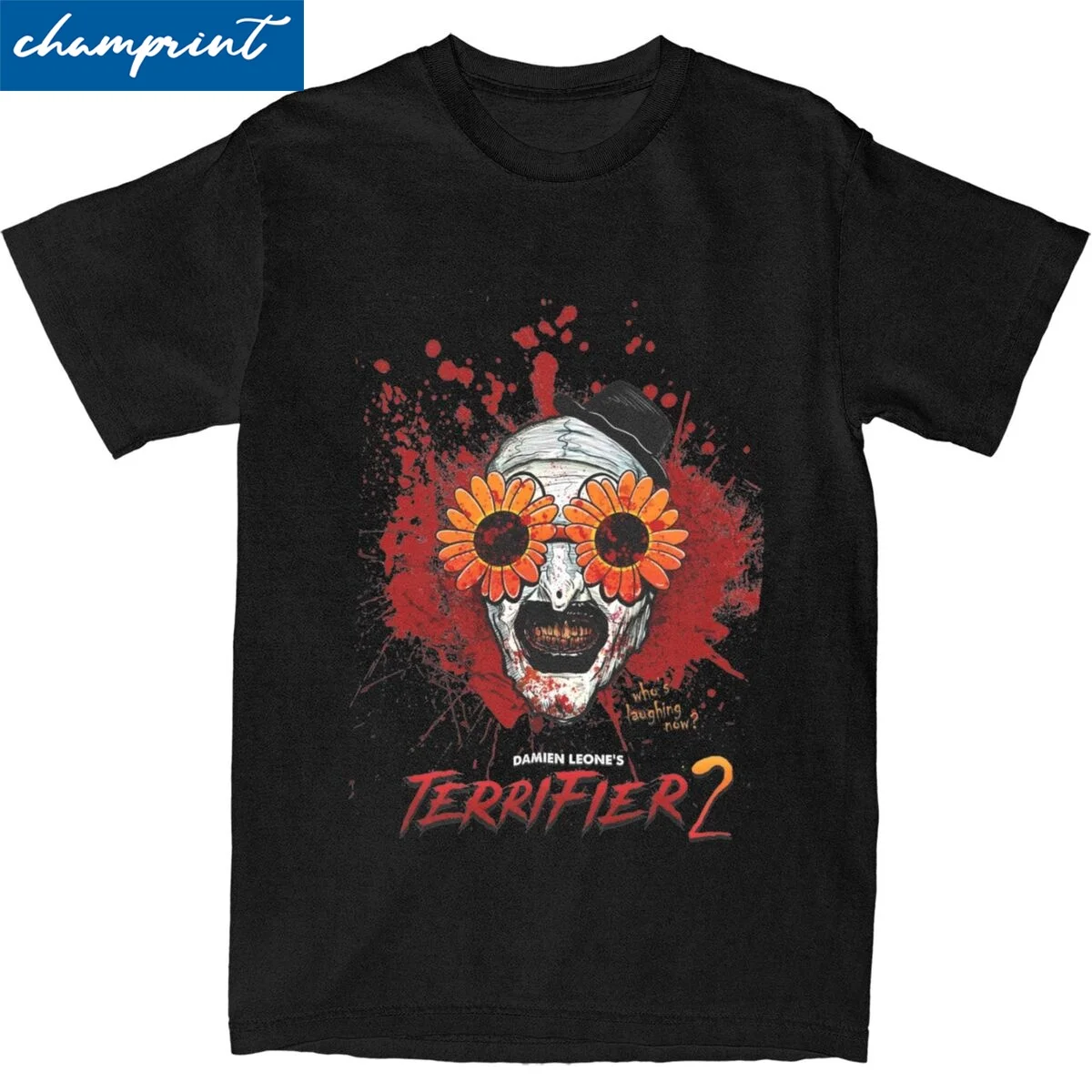 Terrifier-2-Art-The-Clown-Sunflower-Sunglasses-T-Shirts-for-Men-Women ...