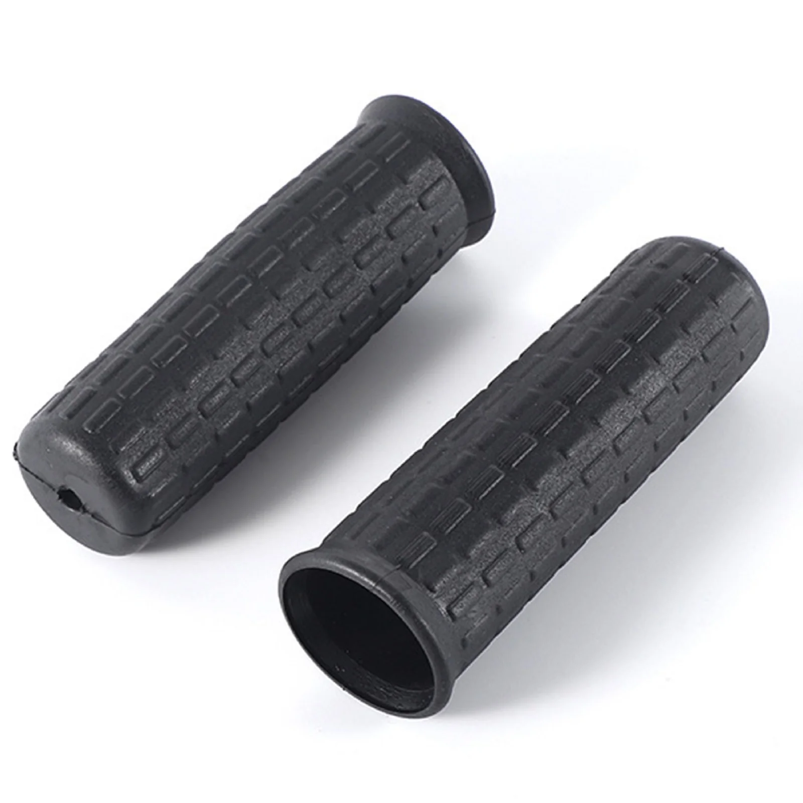 2Pcs-Wheelbarrow-Rubber-Handles-Round-Tubes-Black-Replacement-Universal ...