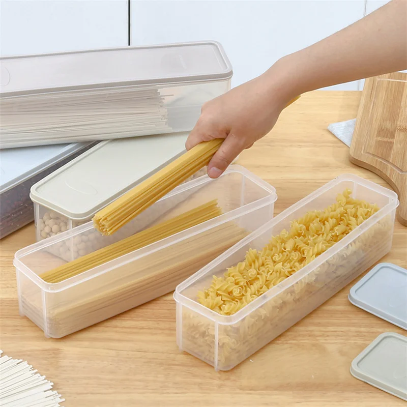 New Noodle Storage Box Rectangular Plastic Refrigerator Food Crisper ...