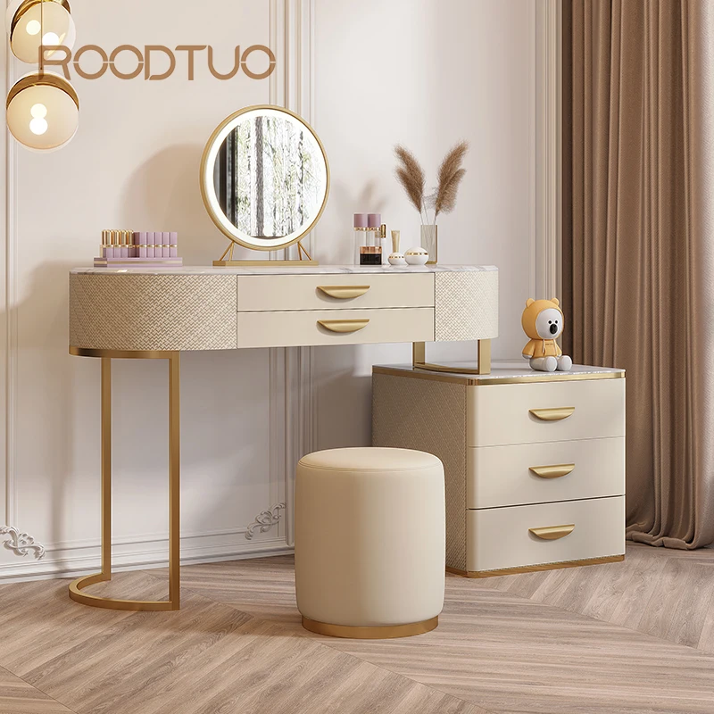 Bedroom Furniture 5 Drawers Minimalist Vanity Light Luxury Dresser ...