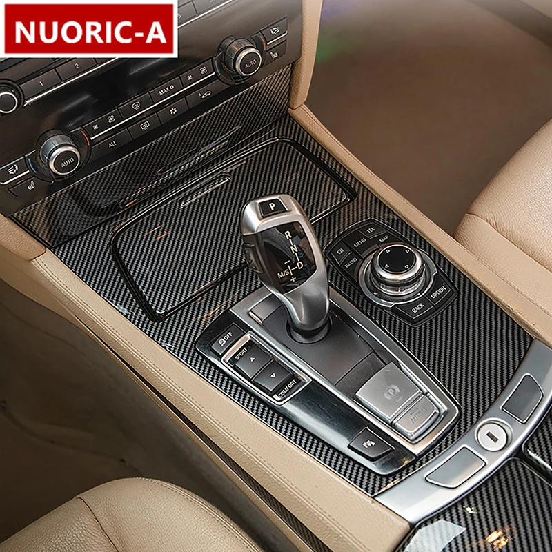 Carbon Fiber Color Center Console Gear Shift Panel Decoration Cover ...