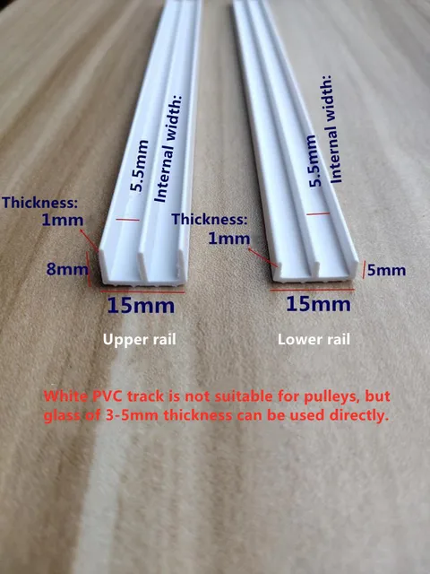 Glass Door Sliding Plastic Moving Track